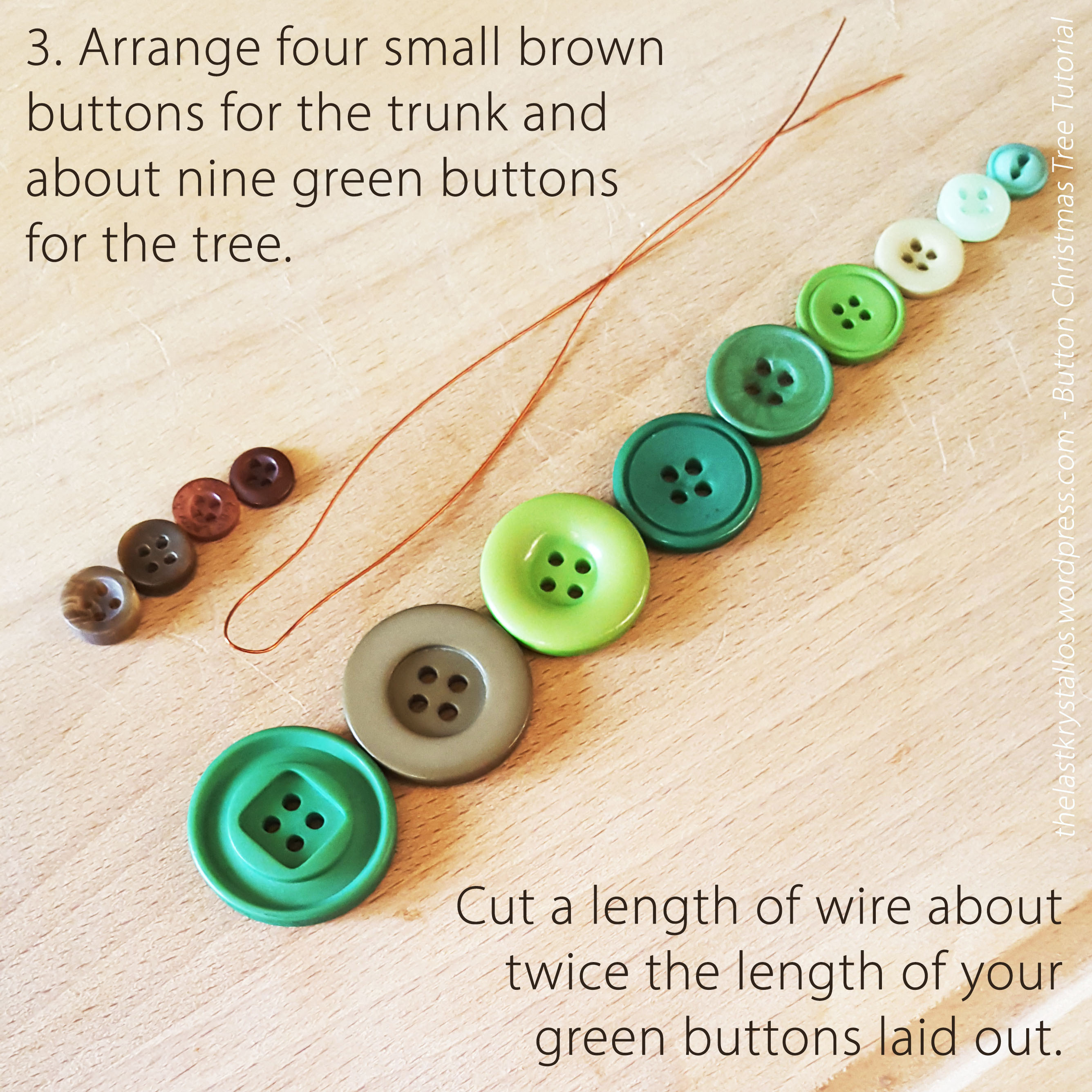 Button Christmas Tree Tutorial | The Last Krystallos
